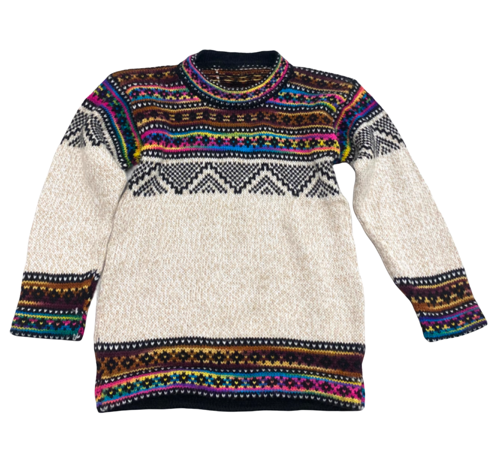 Andean Sweater Beige 6-8 years – ♛ Mabiel Music
